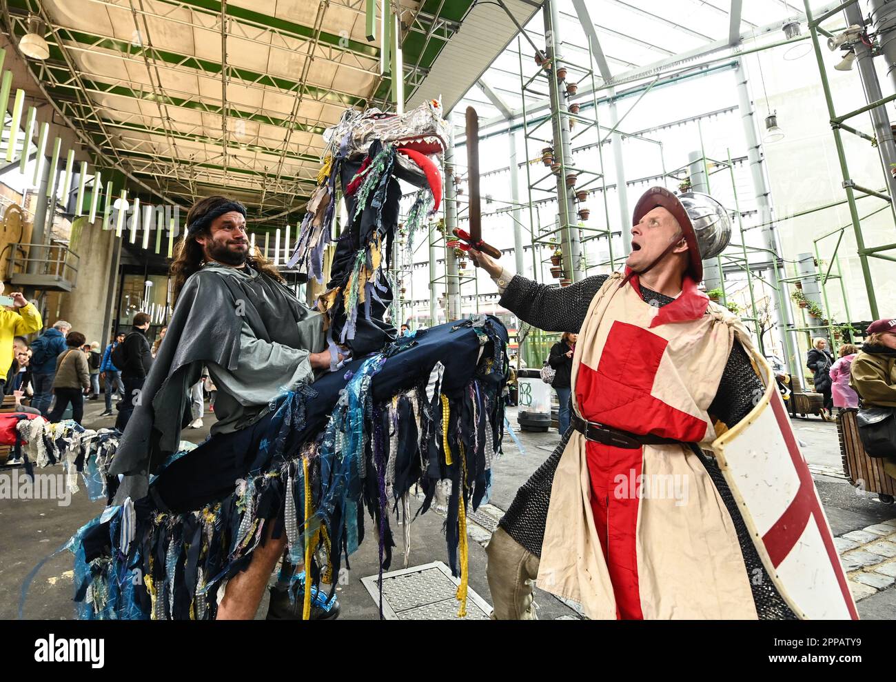 EDITORIAL USE ONLY The Lions part theatre company perform an adapted ...