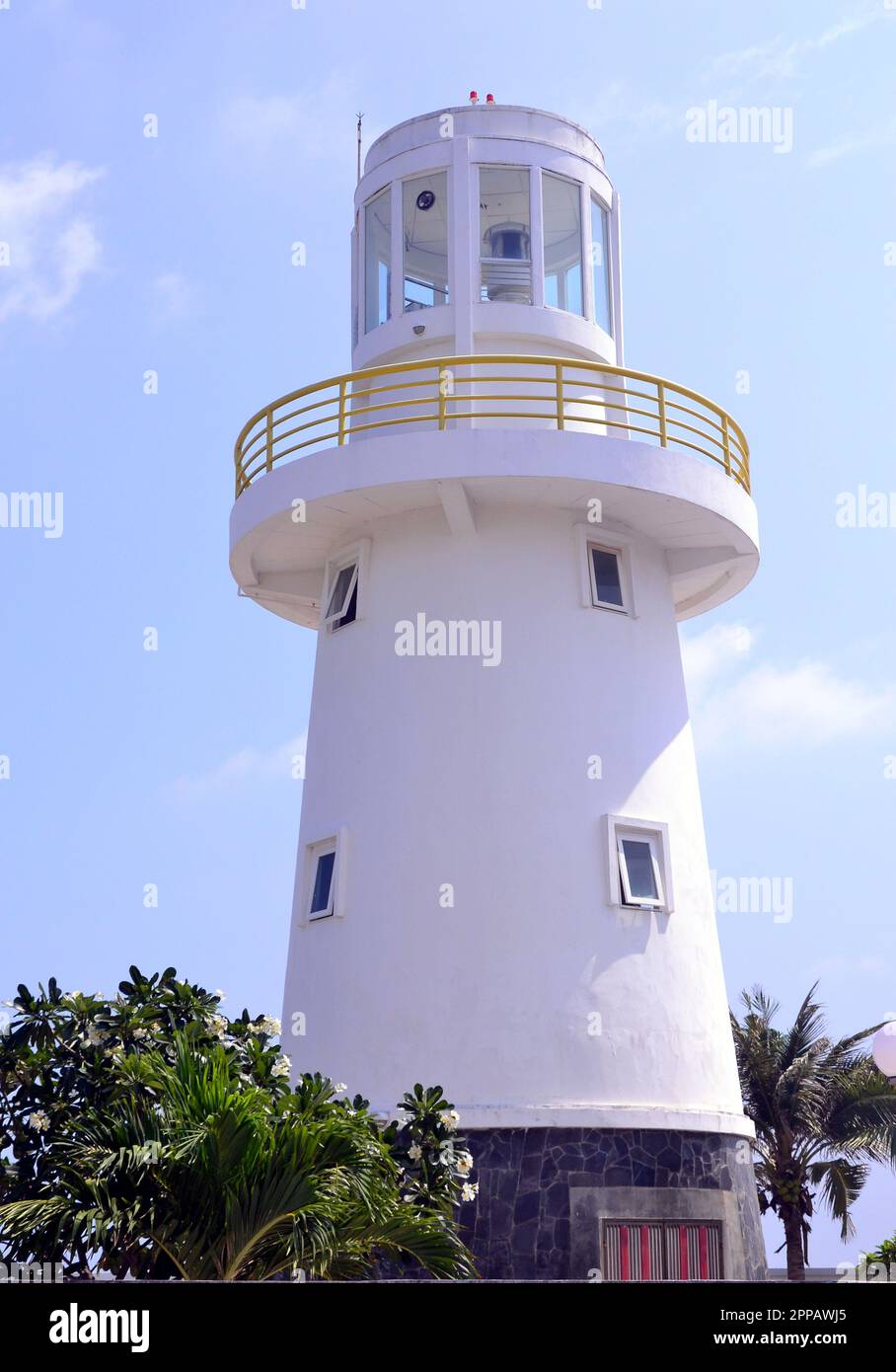The tower of the lighthouse at Rayong, Rayong Province, Thailand, South ...