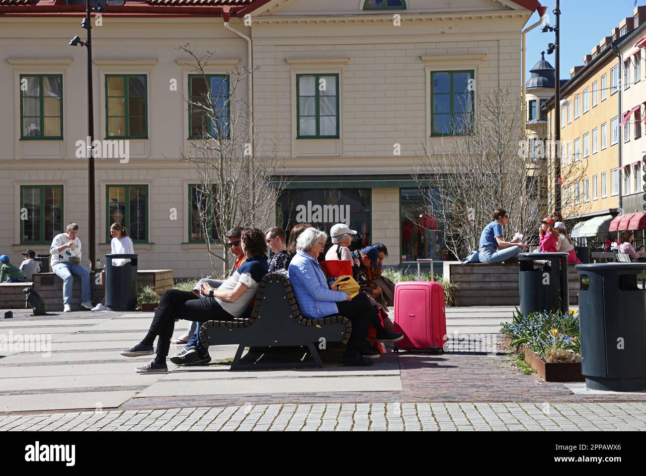 Seasonal weather, sunny weather during Saturday in Linköping, Sweden ...