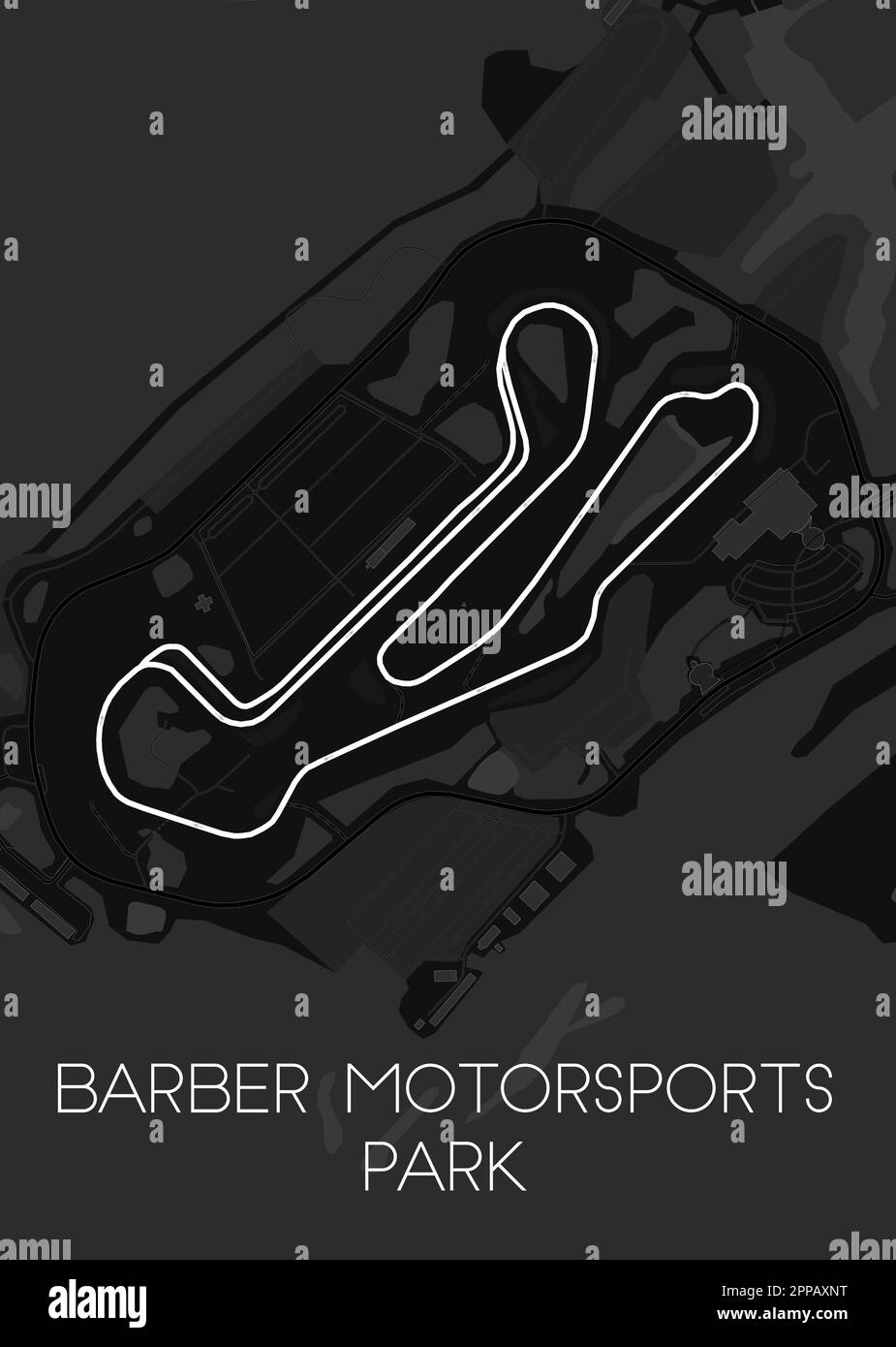 Barber Motorsports Park Circuit Poster Art Stock Vector Image & Art - Alamy