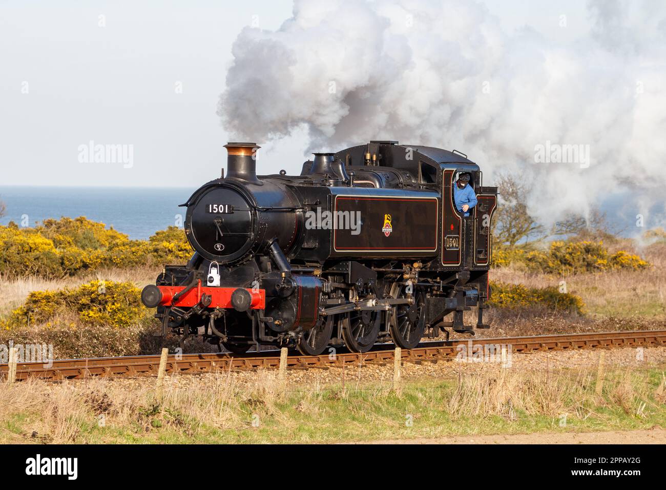 A steam train on the North Norfolk Railway Stock Photo - Alamy