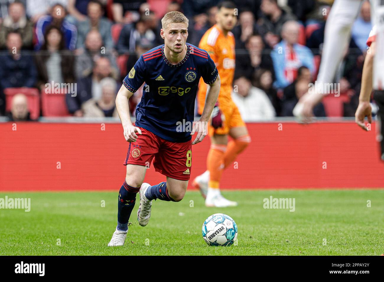 EINDHOVEN, NETHERLANDS - APRIL 23: Kenneth Taylor of Ajax during the ...