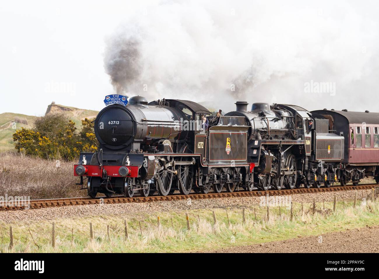 A passenger steam train on the North Norfolk Railway Stock Photo - Alamy