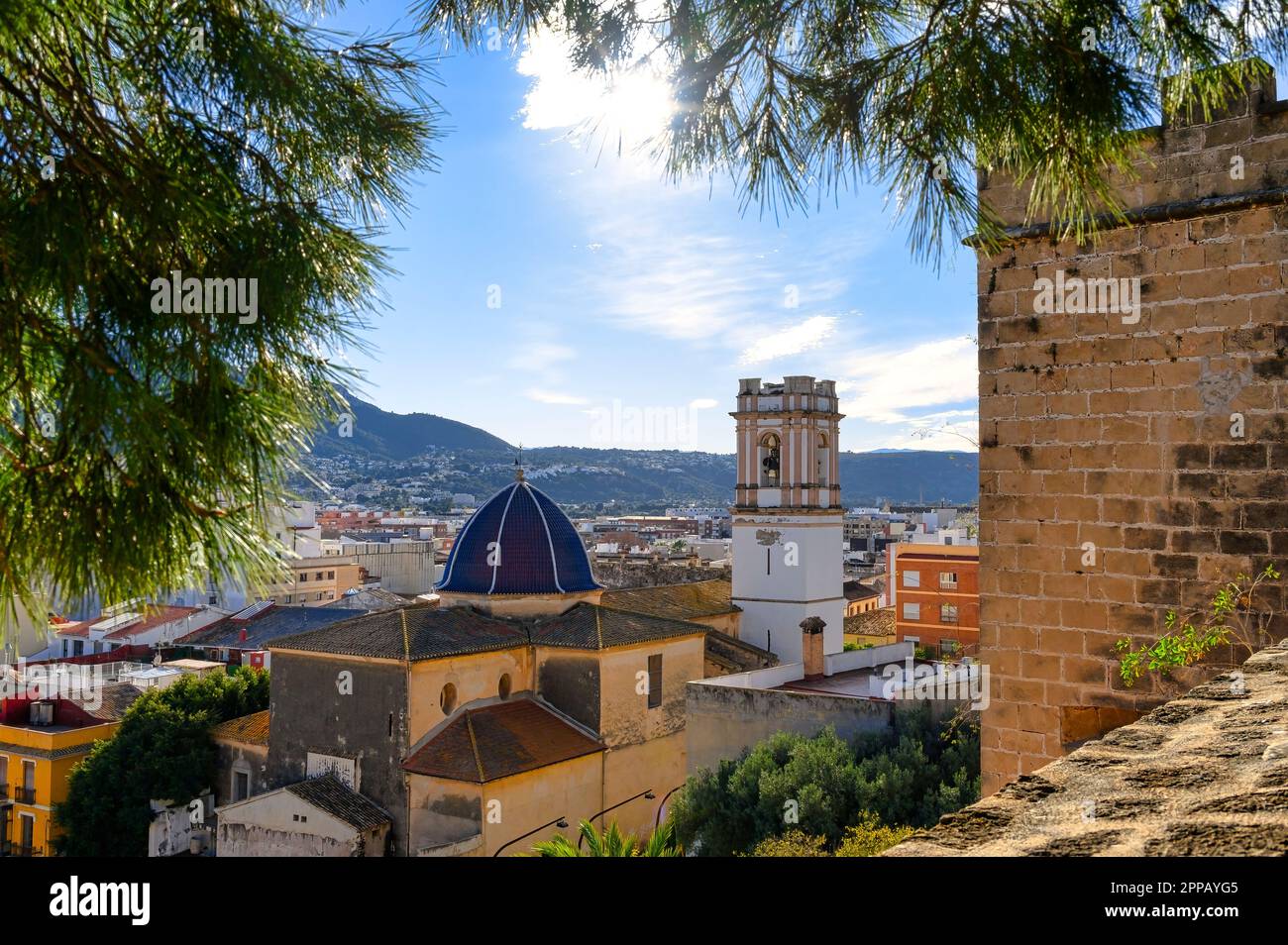 Denia, Spain - January 11, 2023: Medieval castle, a tourist attraction ...
