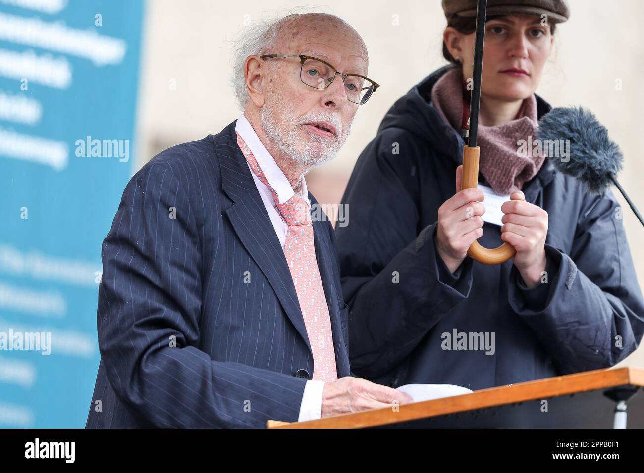 23 April 2023, Brandenburg, Fürstenberg/Havel: Ib Katznelson, Danish ...