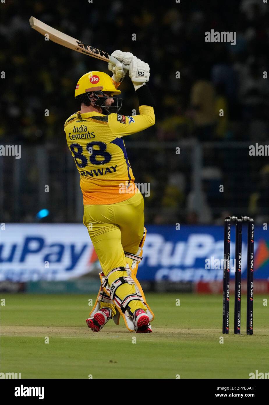 Chennai Super Kings' Devon Conway batsduring the Indian Premier League ...