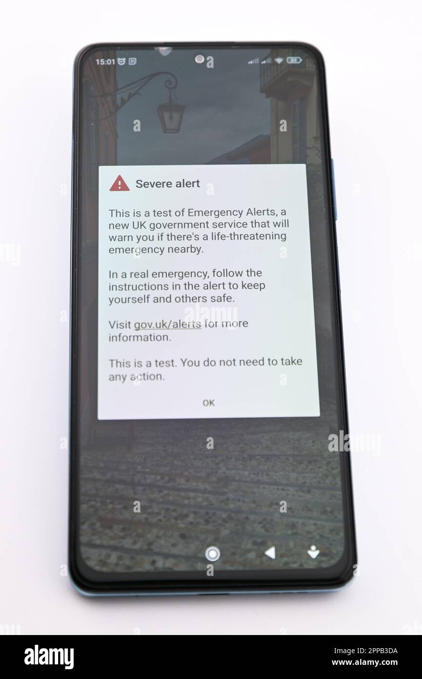Xiaomi emergency alert hi-res stock photography and images - Alamy
