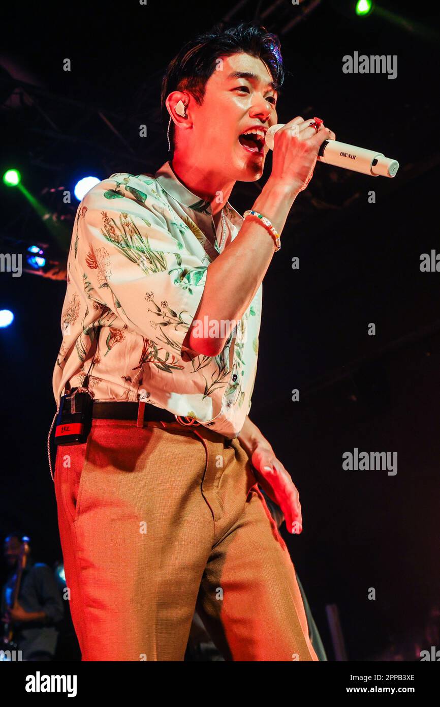 Eric Nam in concert at Magazzini Generali in Milano, Italy, on June 12 ...
