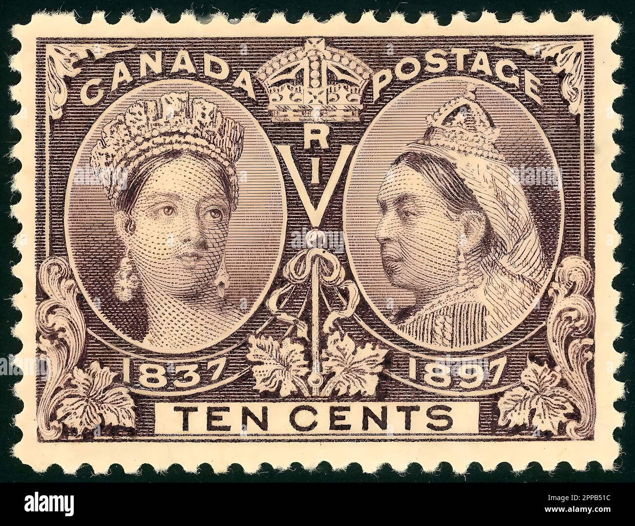 Queen victoria canada stamp hi-res stock photography and images - Alamy