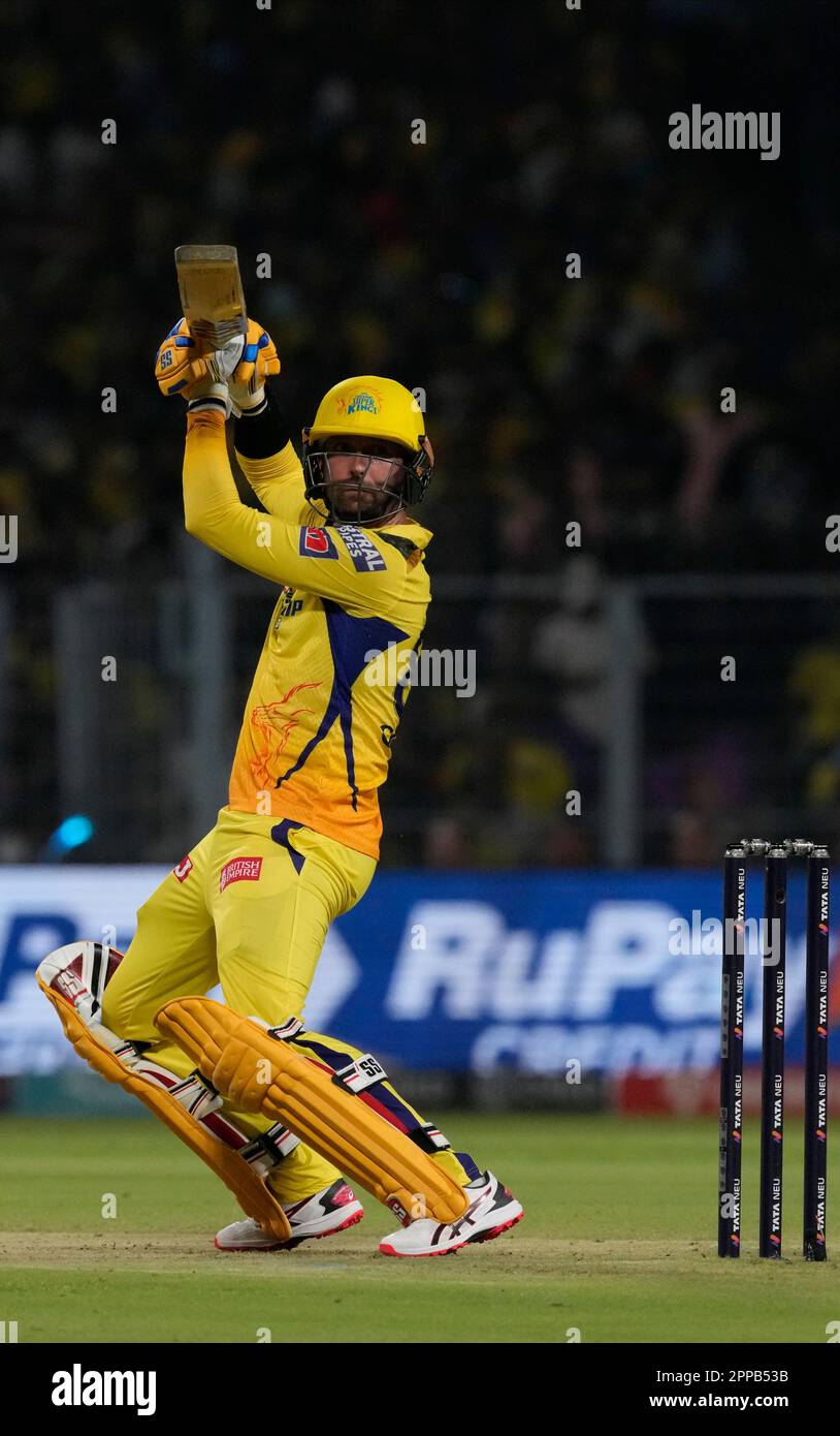 Chennai Super Kings' Devon Conway batsduring the Indian Premier League ...