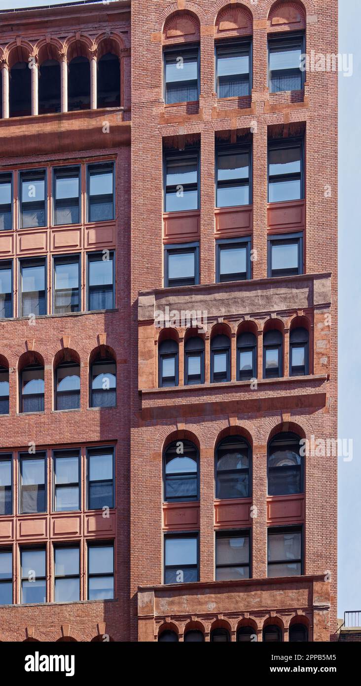 Morgan Lofts’ deep red brick façade and lofty colonnade are a sharp ...