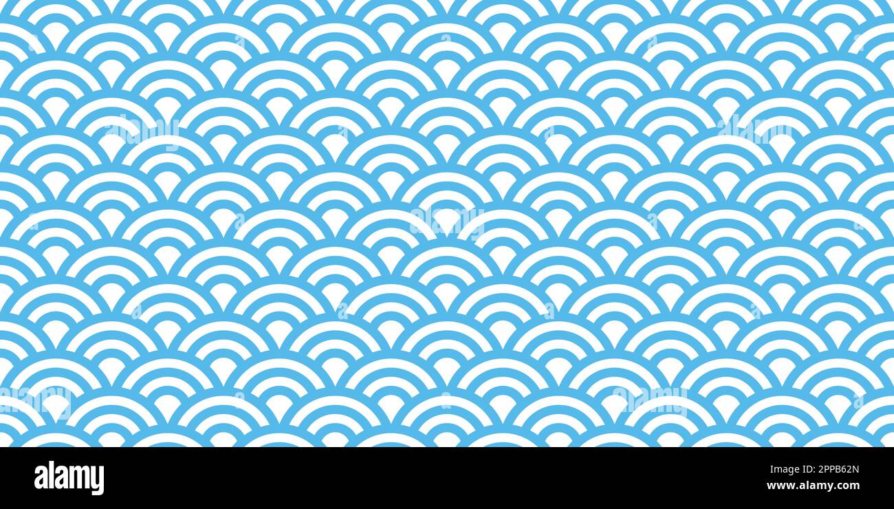 japan wave seamless pattern vector ocean line isolated wallpaper ...