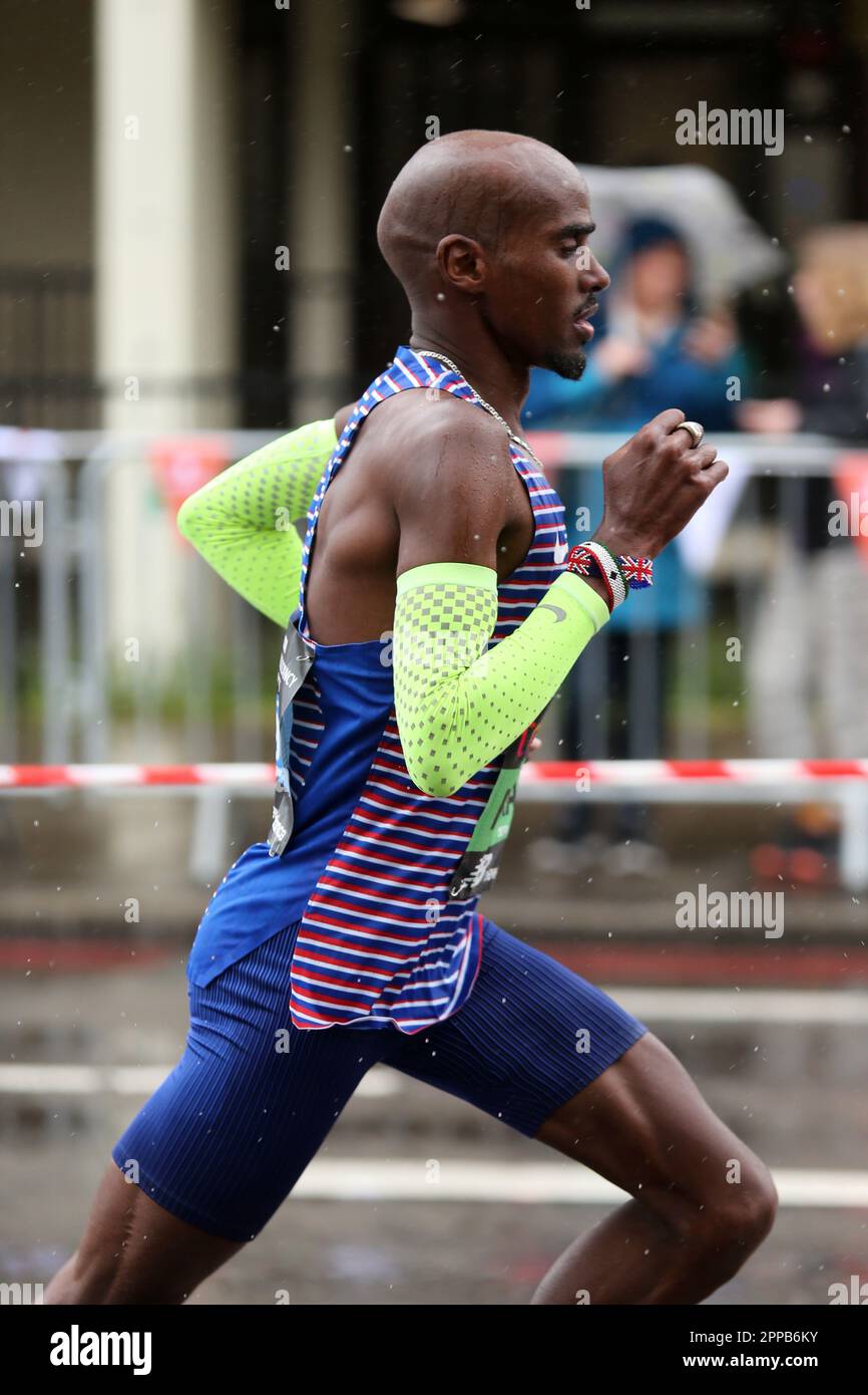 London, UK. 23rd Apr, 2023. Sir Mo FARAH, TCS London Marathon The ...