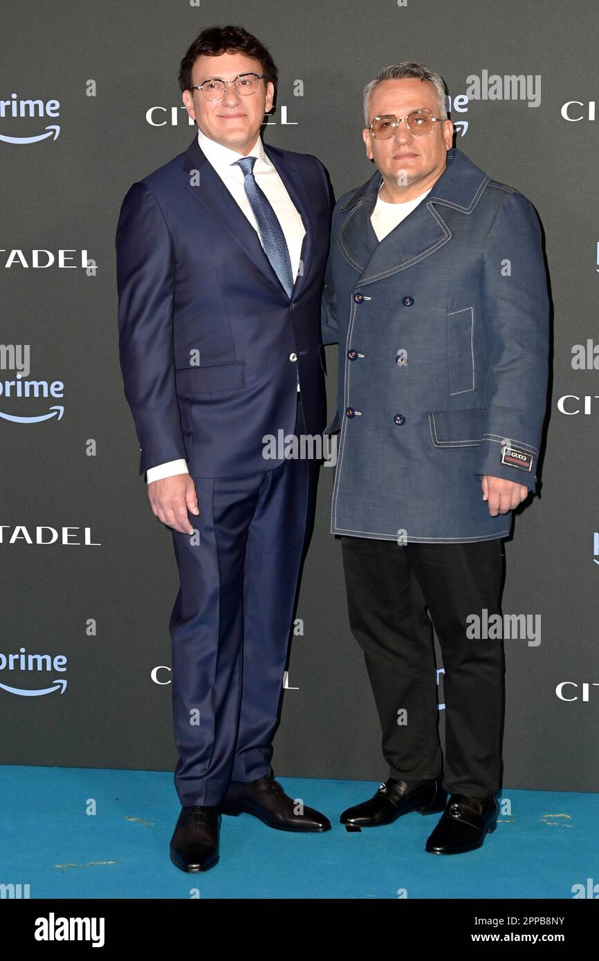 Rom, Italien. 21st Apr, 2023. Anthony Russo und Joe Russo bei der ...