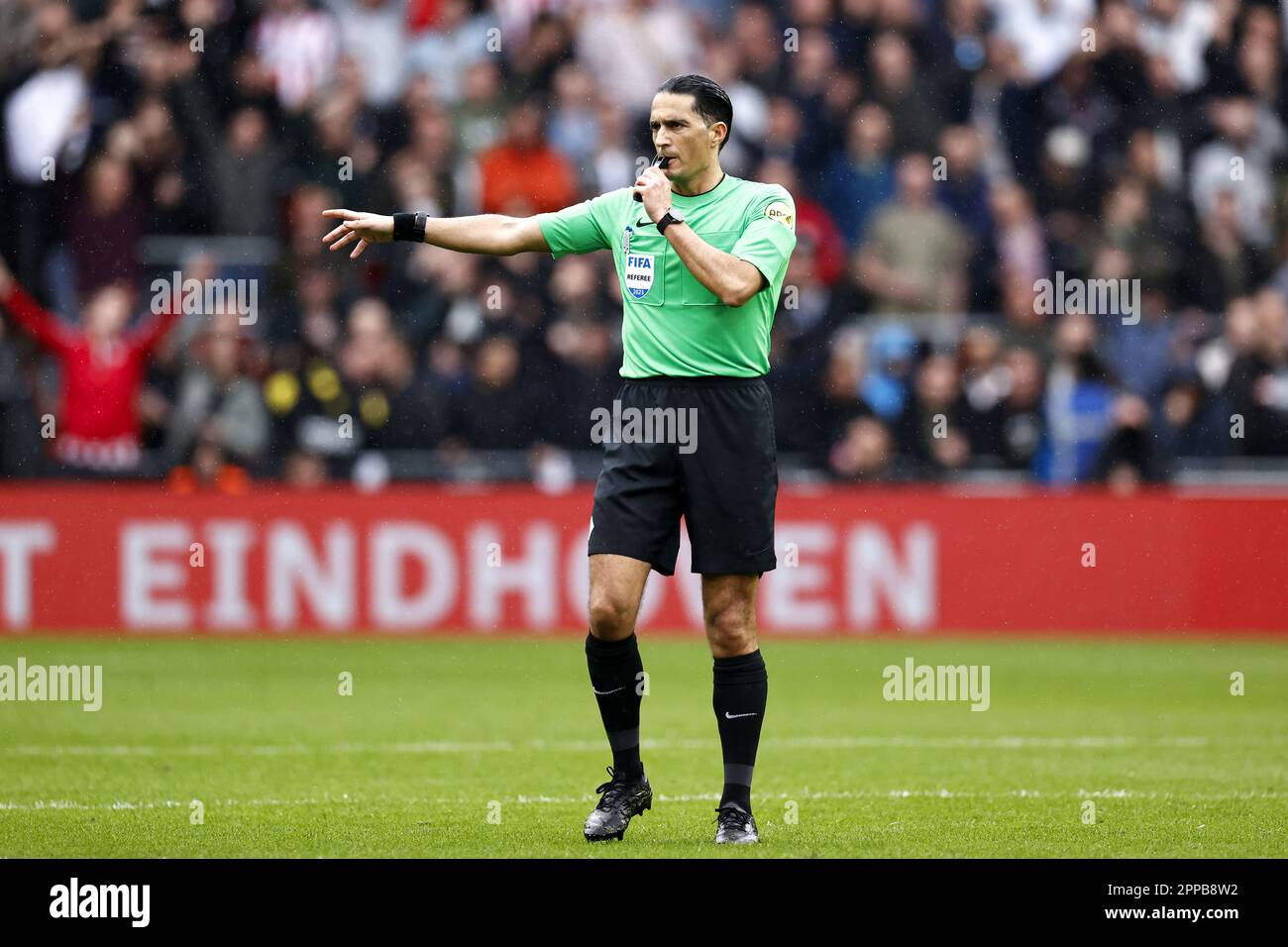 EINDHOVEN - referee Serdar Gozubuyuk during the Dutch premier league ...