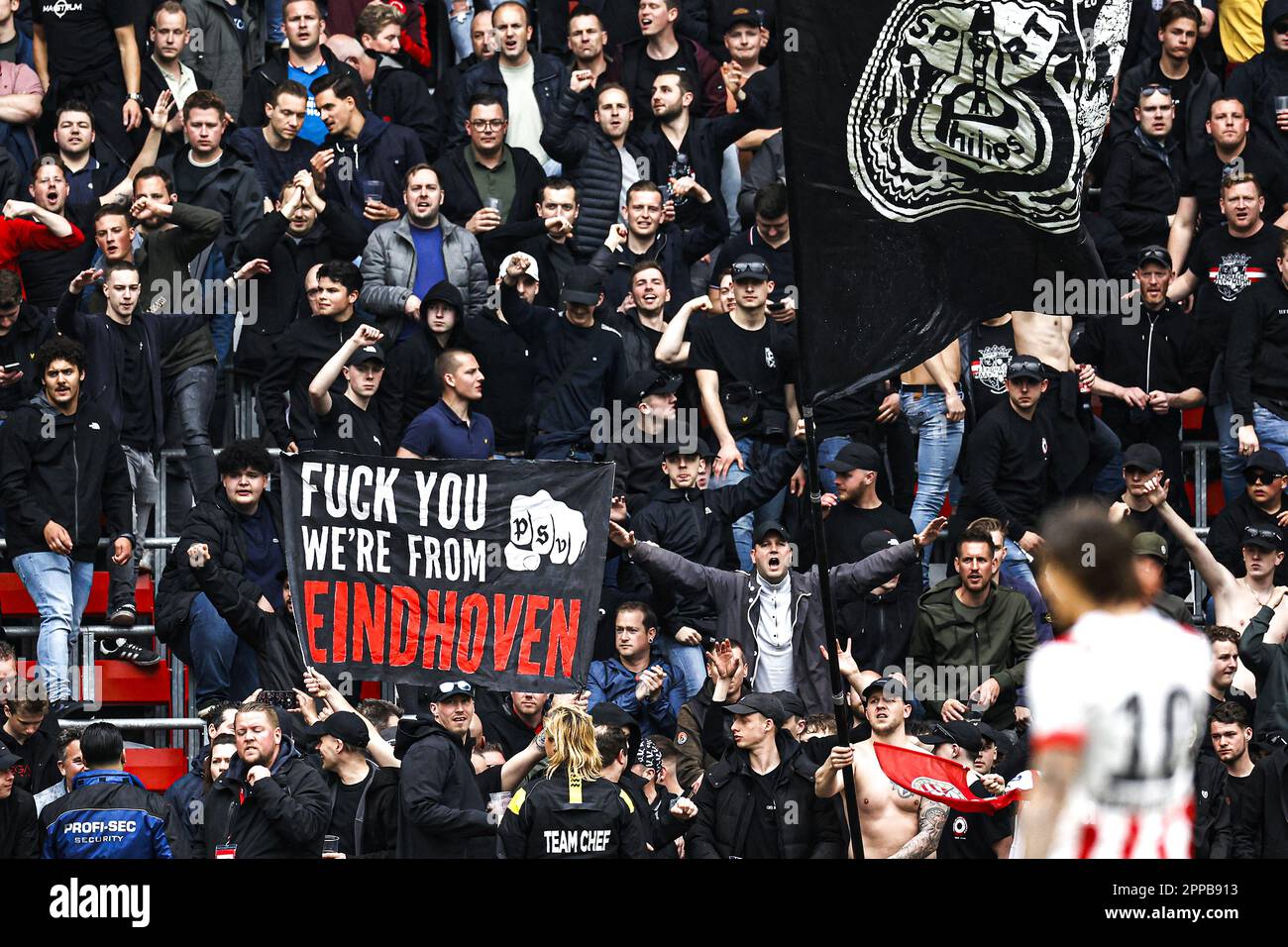 EINDHOVEN - PSV supporters during the Dutch premier league match ...