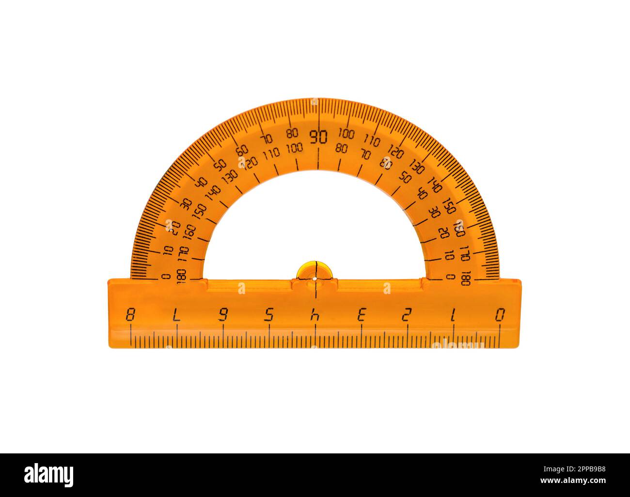 Protractor isolated on white. School tool for angle measurement Stock ... Protractor isolated on white. School tool for angle measurement Stock ...