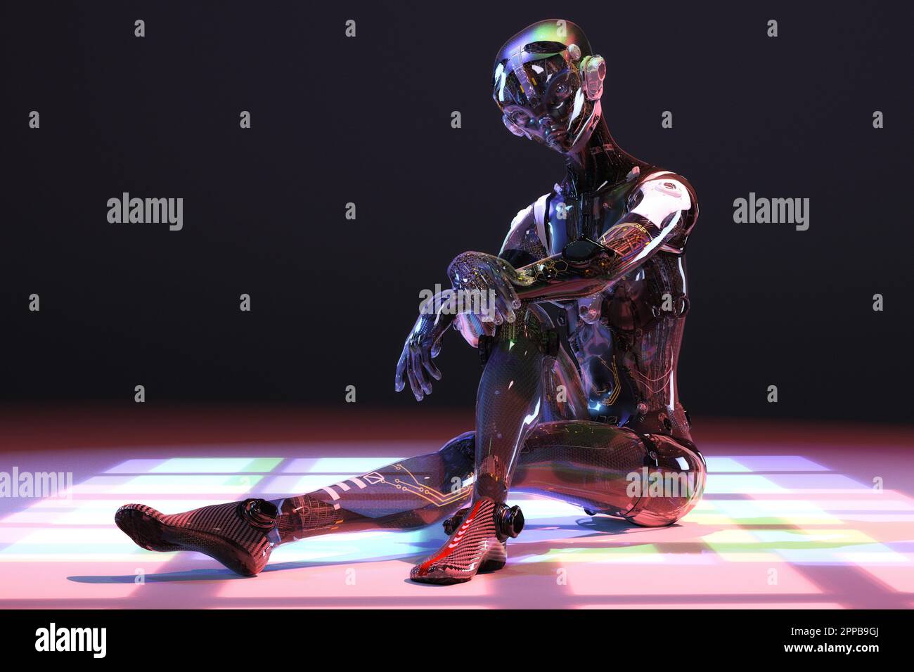 Artistic Representation Of A Humanoid Robot With Artificial ...