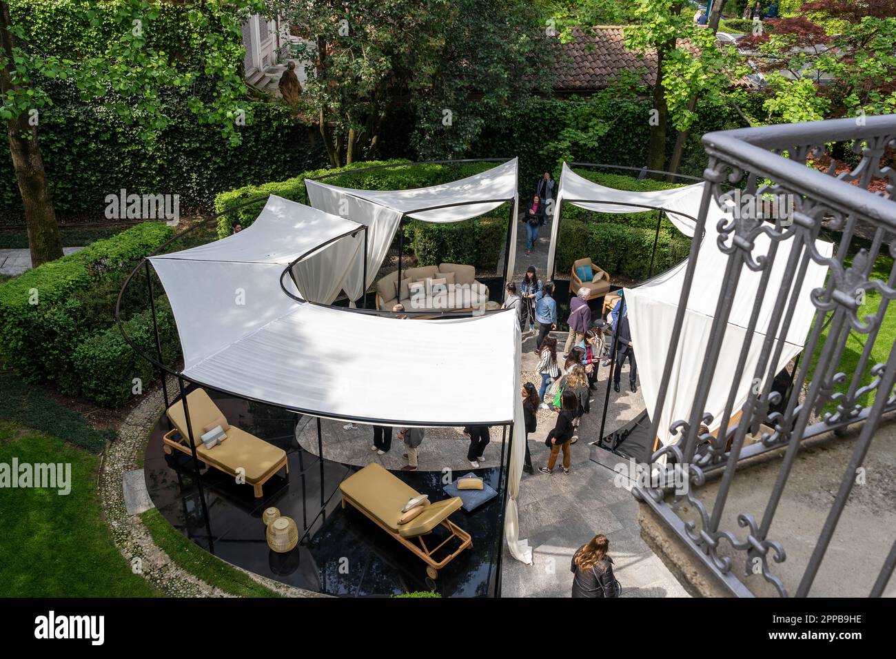 Milan, Italy – 22 April 2023: Giorgio Armani home collection at Orsini ...