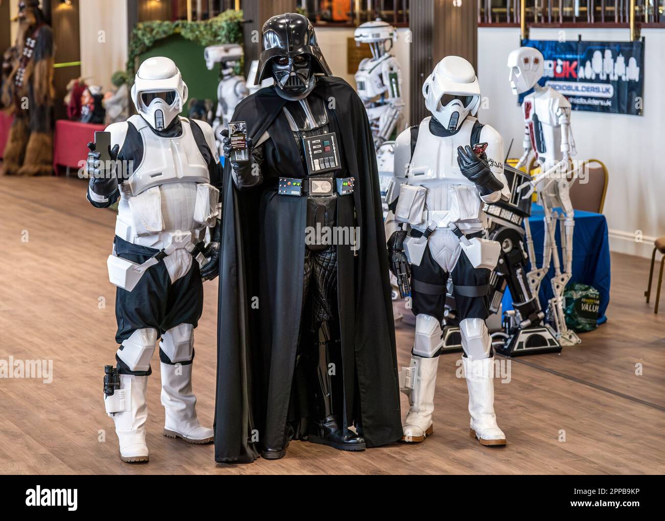 Members of the Sentinel Squad UK dressed as Darth Vader and ...