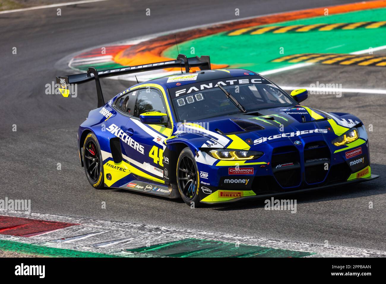 Monza, Italy. 23rd Apr, 2023. Team WRT (BMW M4 GT3) Valentino Rossi, Maxime Martin, Augusto ...