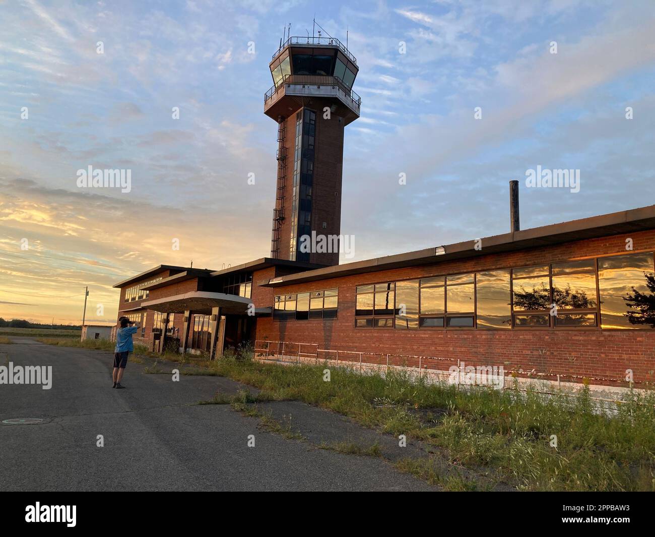 The shuttered control tower at the former Loring Air Force Base, which ...