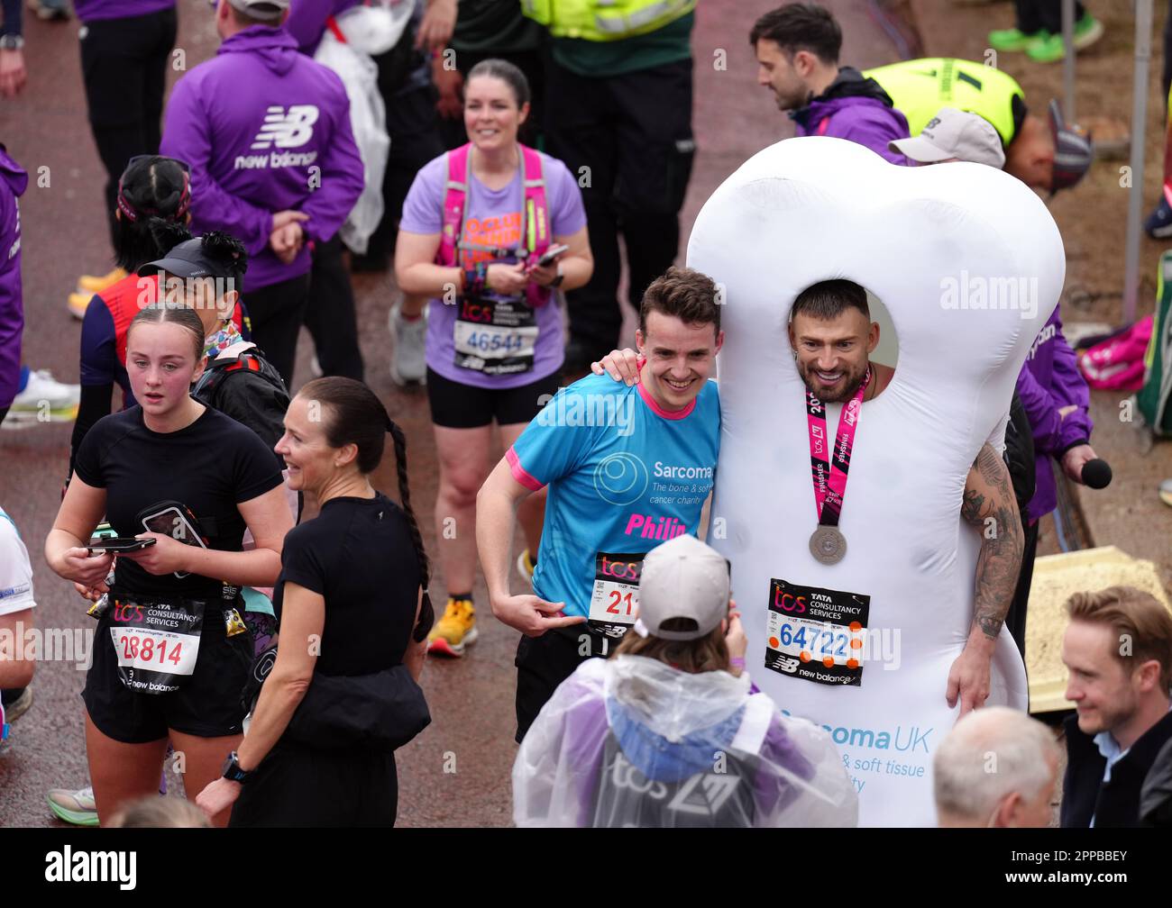 Jake Quickenden dressed as a bone running to raise awareness and money ...