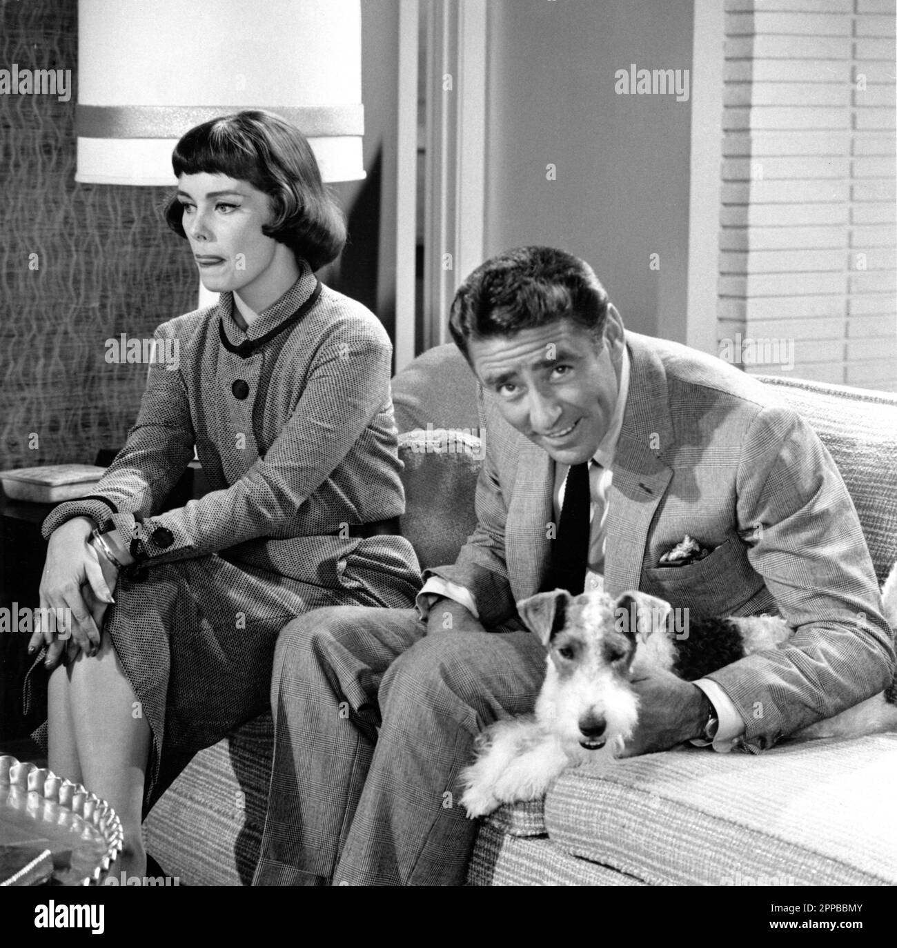 PHYLLIS KIRK as Nora Charles and PETER LAWFORD as Nick Charles with ...