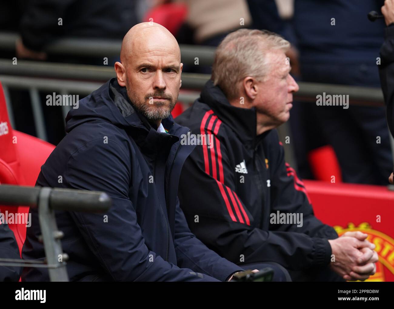 Manchester United manager Erik ten Hag ahead of the Emirates FA Cup ...