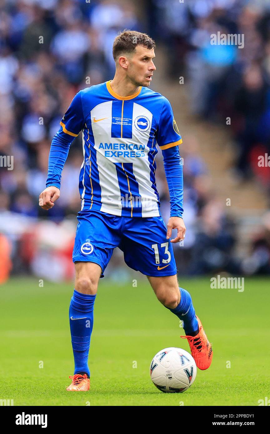 Pascal Gros #13 of Brighton & Hove Albion during the Emirates FA Cup ...