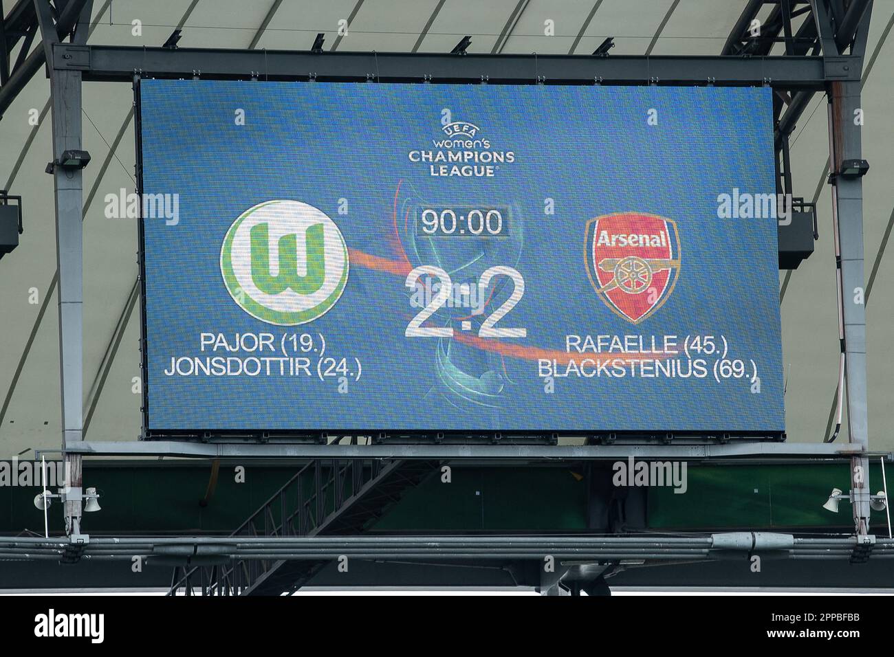 2023 champions league final scoreboard hi-res stock photography and ...