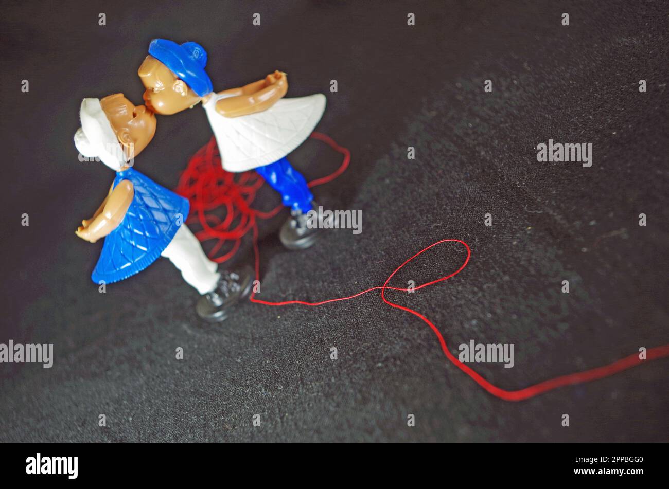 Don´Cross the Red Line Stock Photo - Alamy