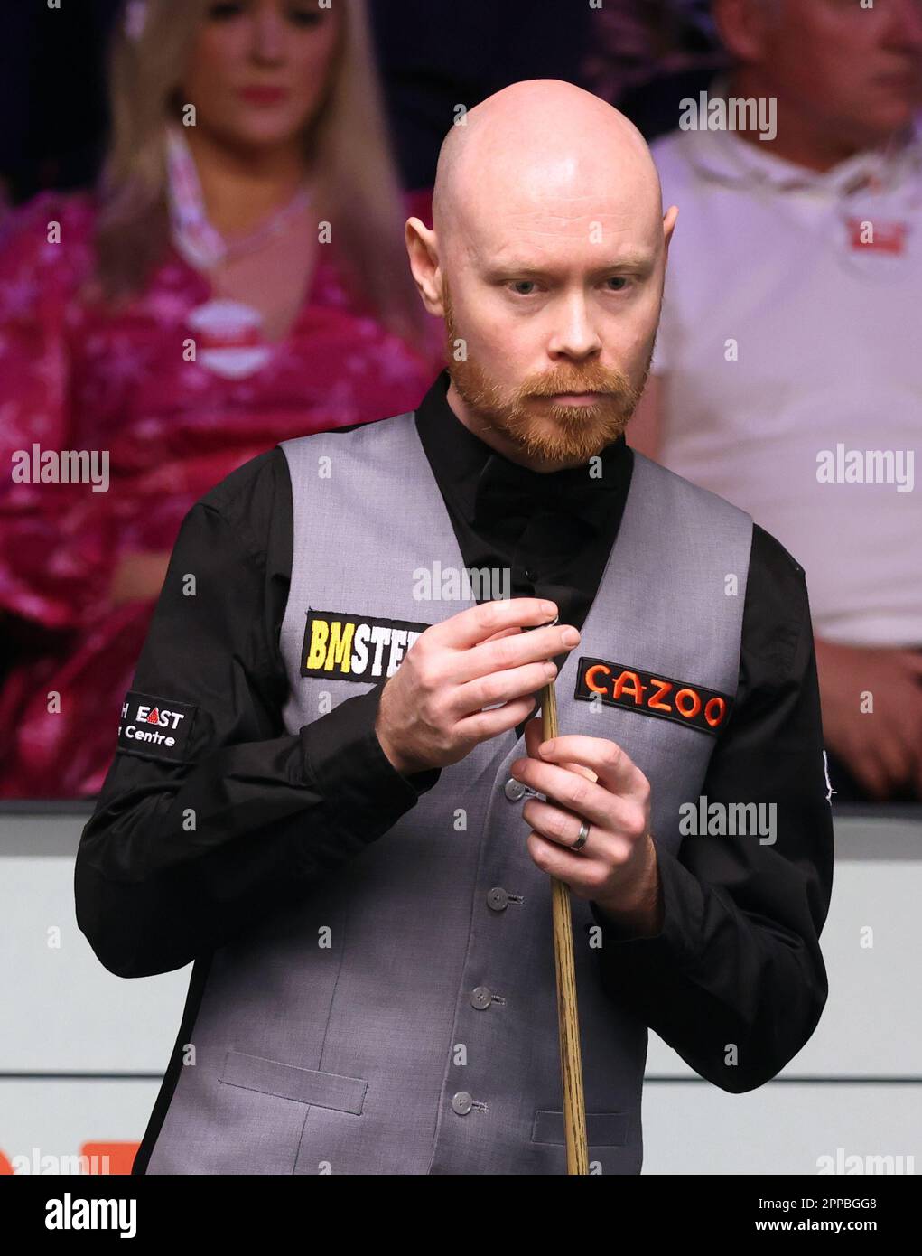 Gary Wilson during day nine of the Cazoo World Snooker Championship at ...