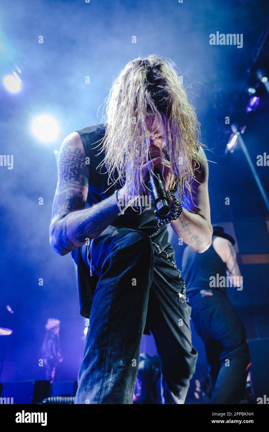 Zurich, Switzerland. 22nd Apr, 2023. The Finnish nu metal band Blind ...