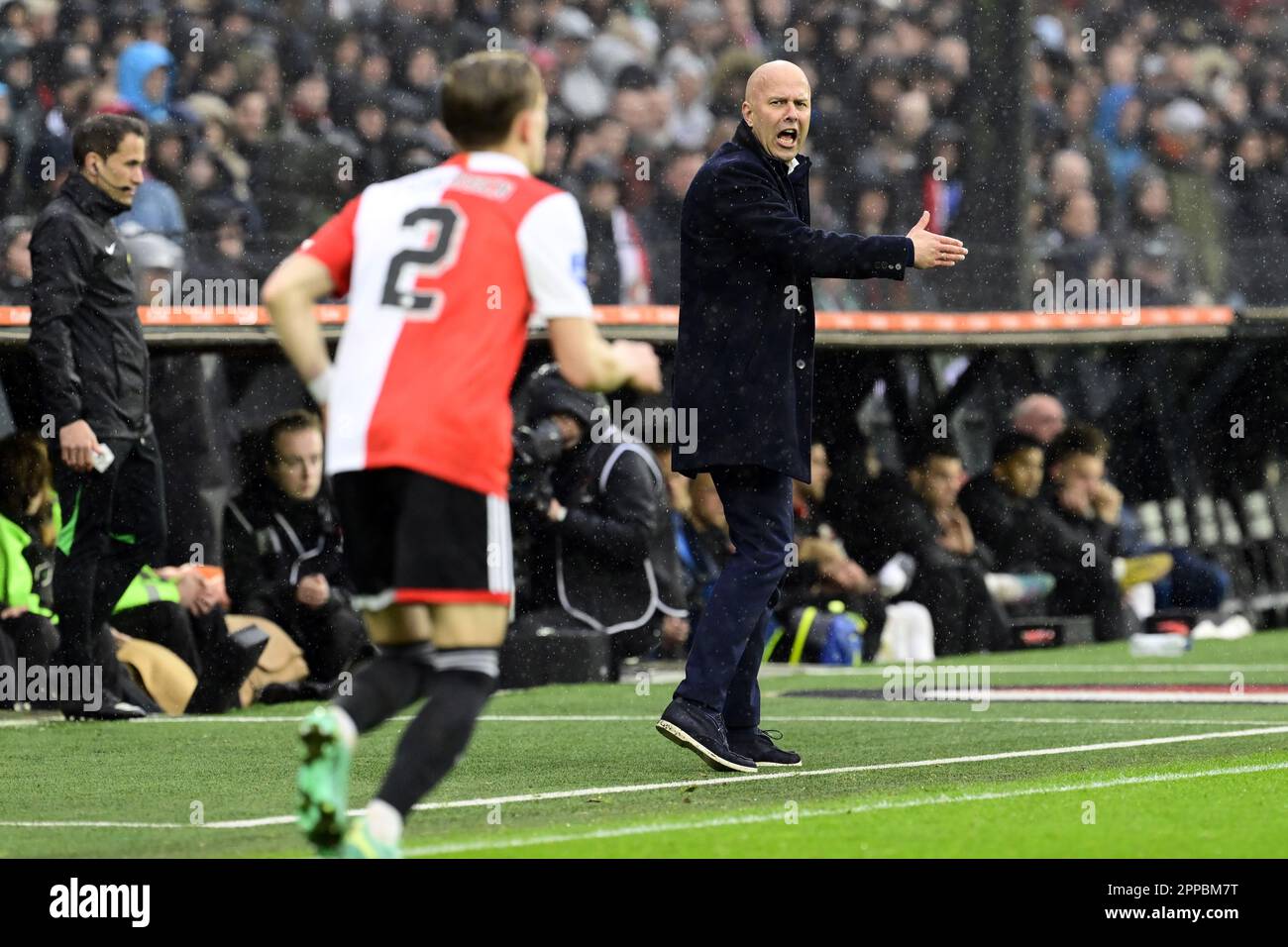 ROTTERDAM - Feyenoord coach Arne Slot during the Dutch premier league ...