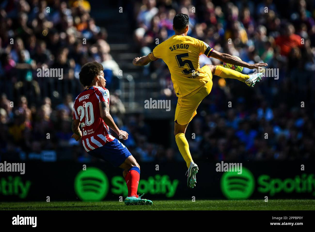 Bercelona, Spain. 23rd Apr, 2023. Sergio Busquets (FC Barcelona) during ...