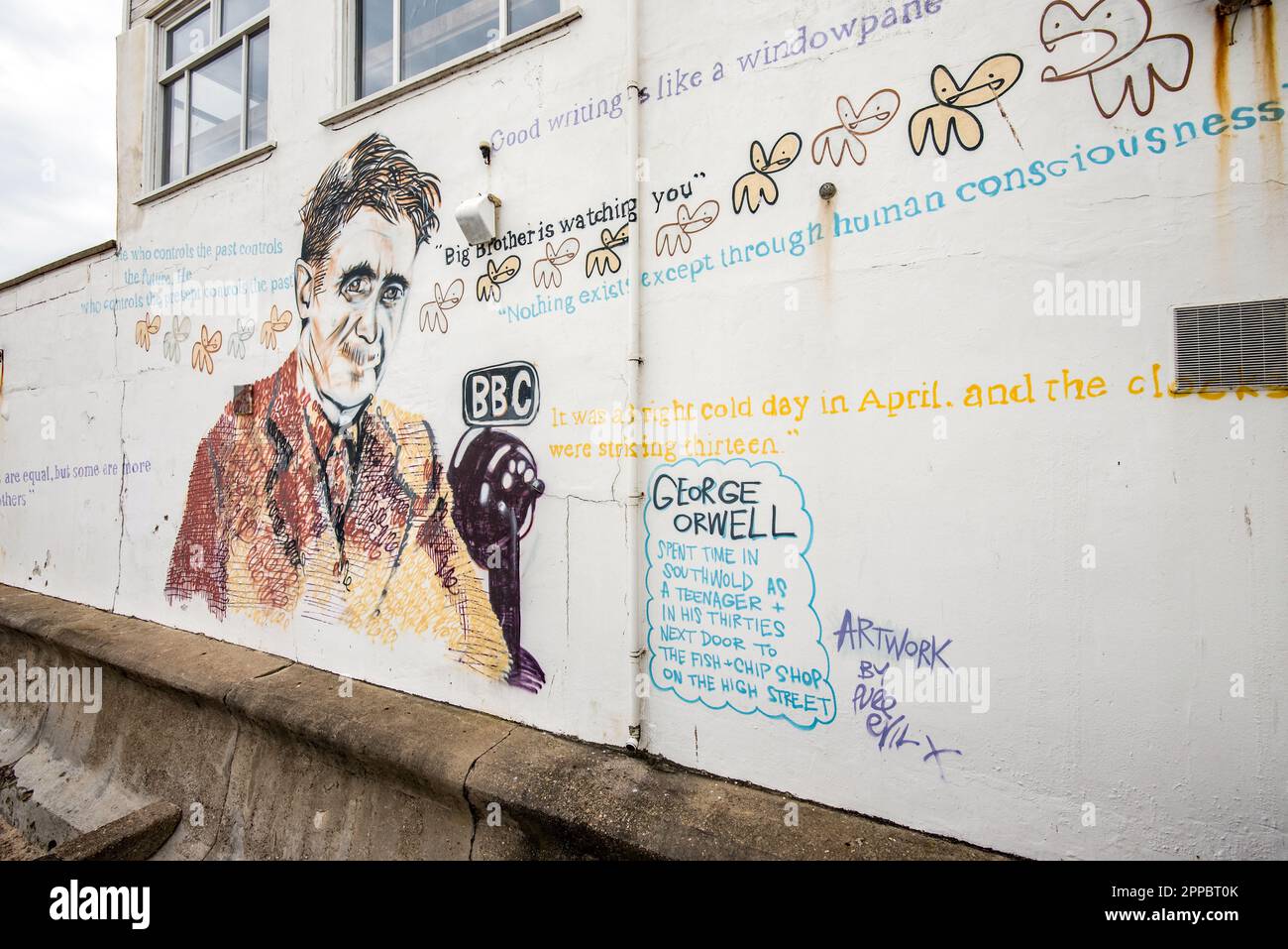 Features quotes from george orwells works hi-res stock photography and ...