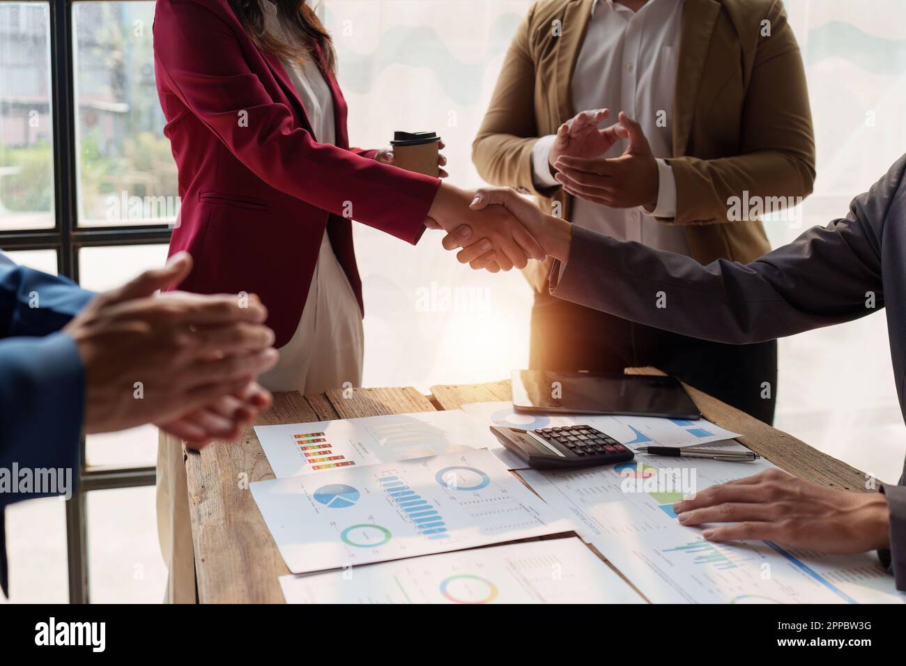 Business partnership meeting concept. Image business people handshake ...
