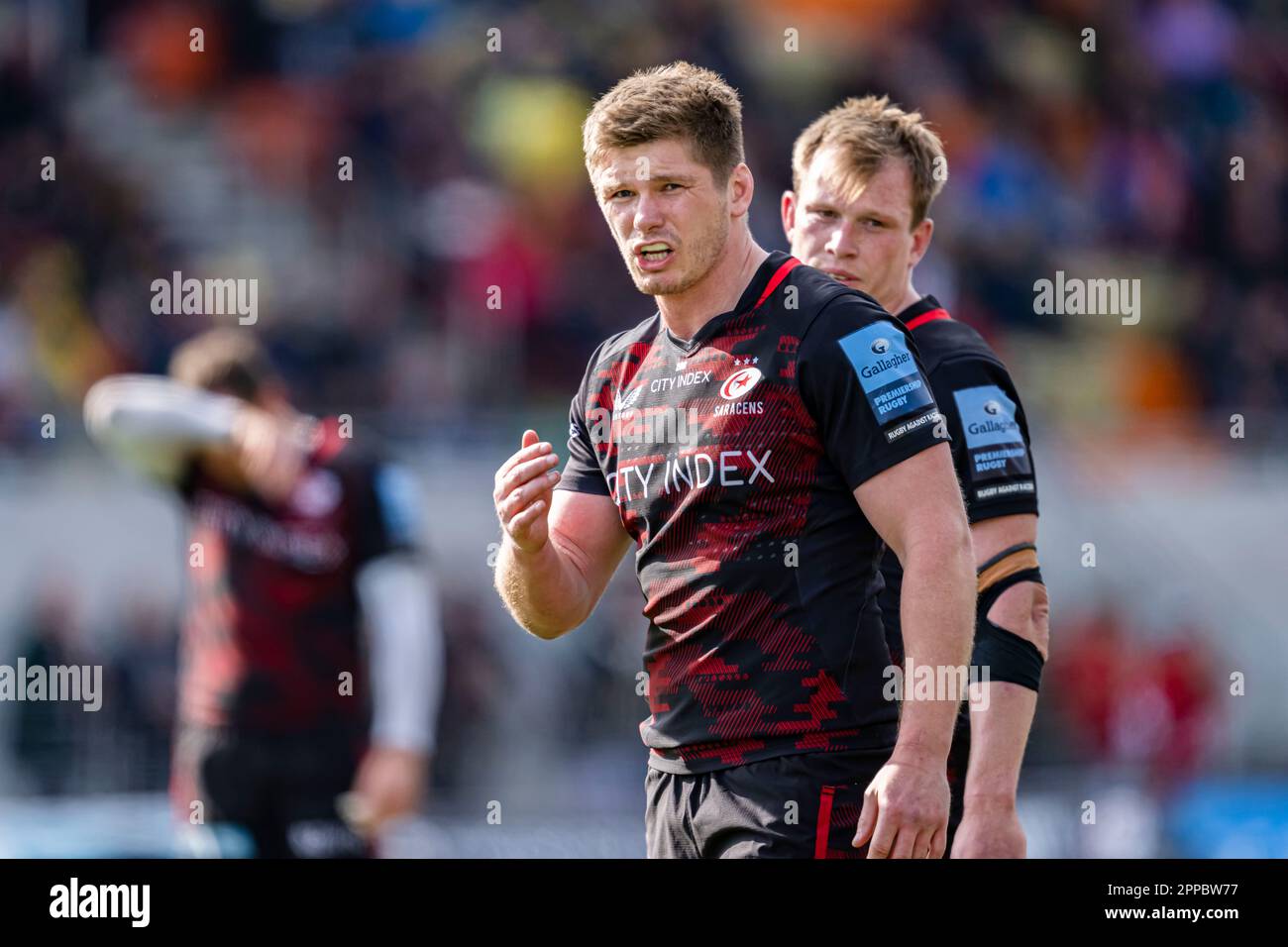 LONDON, UNITED KINGDOM. 23th, Apr 2023. Owen Farrell of Saracens (Capt ...