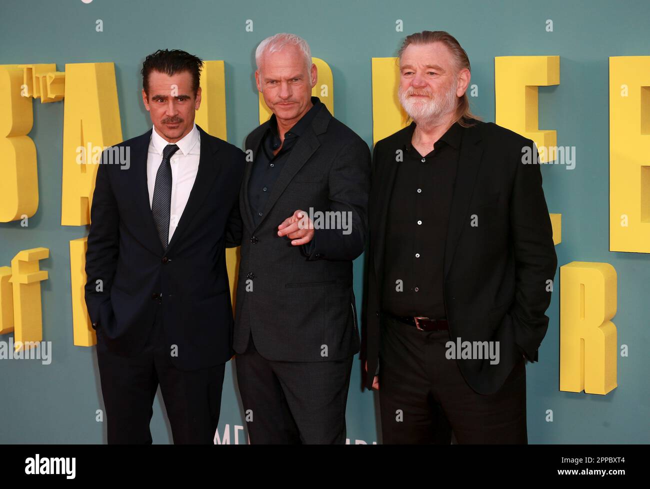 Colin Farrell, director Martin McDonagh and Brendan Gleeson attend "The ...