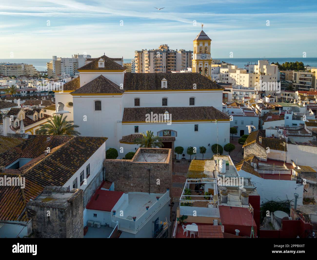 view of the old town centre of Marbella, Andalusia Stock Photo - Alamy