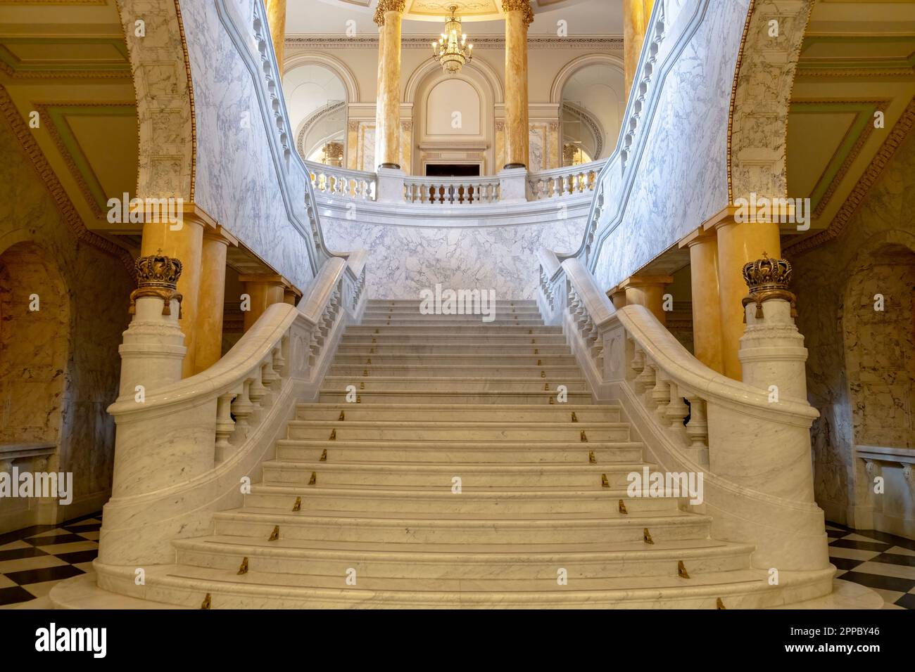 Interior of the National Museum Art Bucharest- Royal Palace of ...
