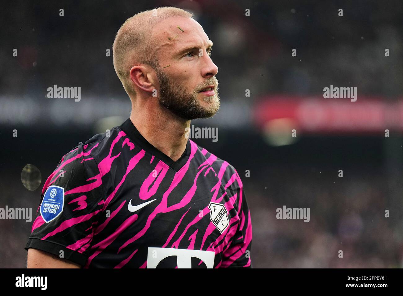 Rotterdam, Netherlands. 23rd Apr, 2023. Rotterdam - Mike van der Hoorn of FC Utrecht during the ...