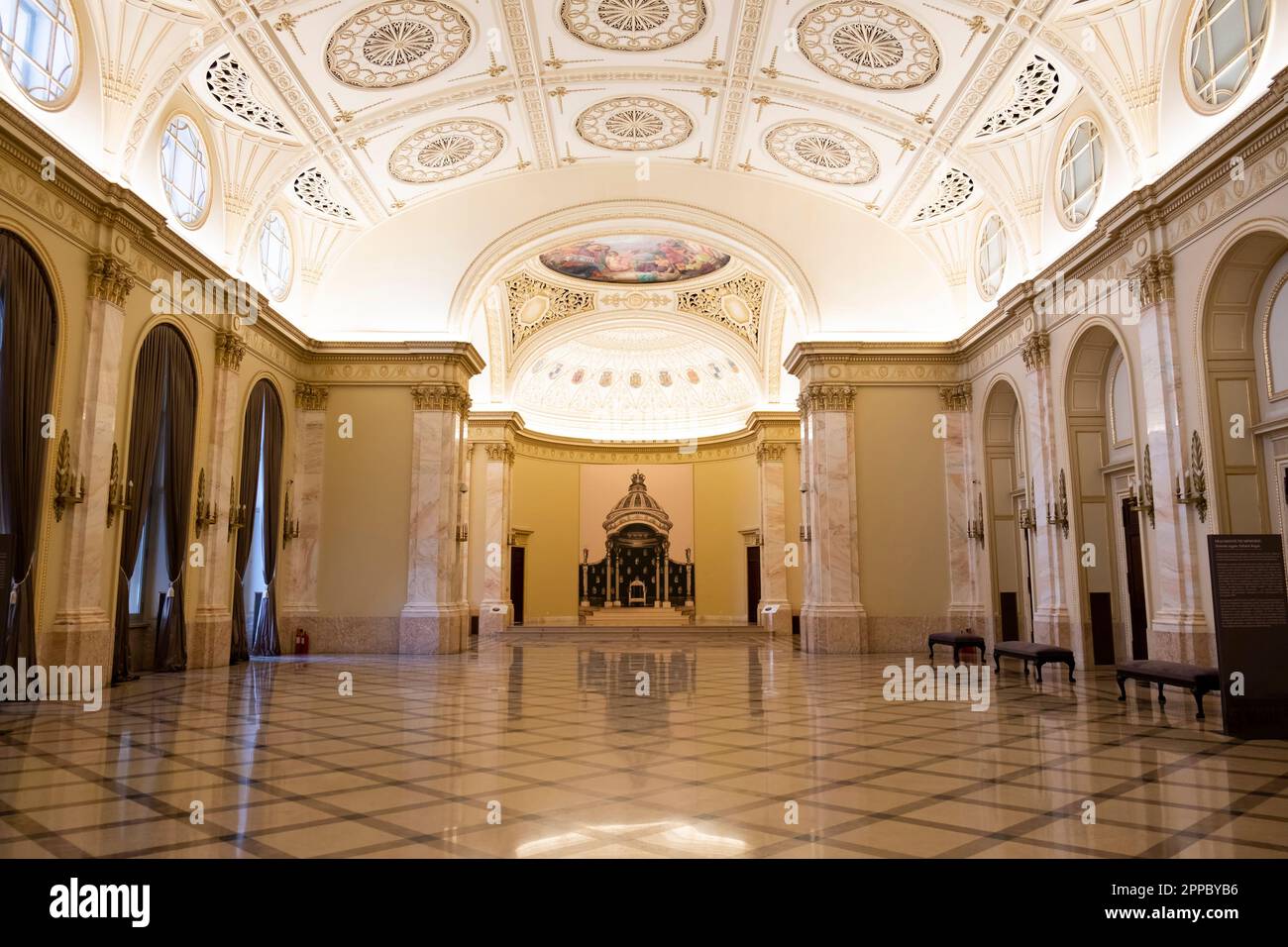 Interior of the National Museum Art Bucharest- Royal Palace of ...