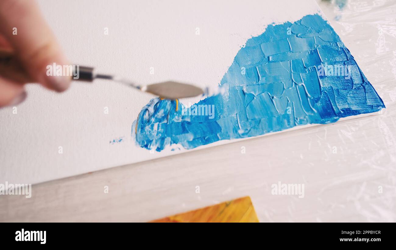Art studio creative process abstract artwork Stock Photo - Alamy