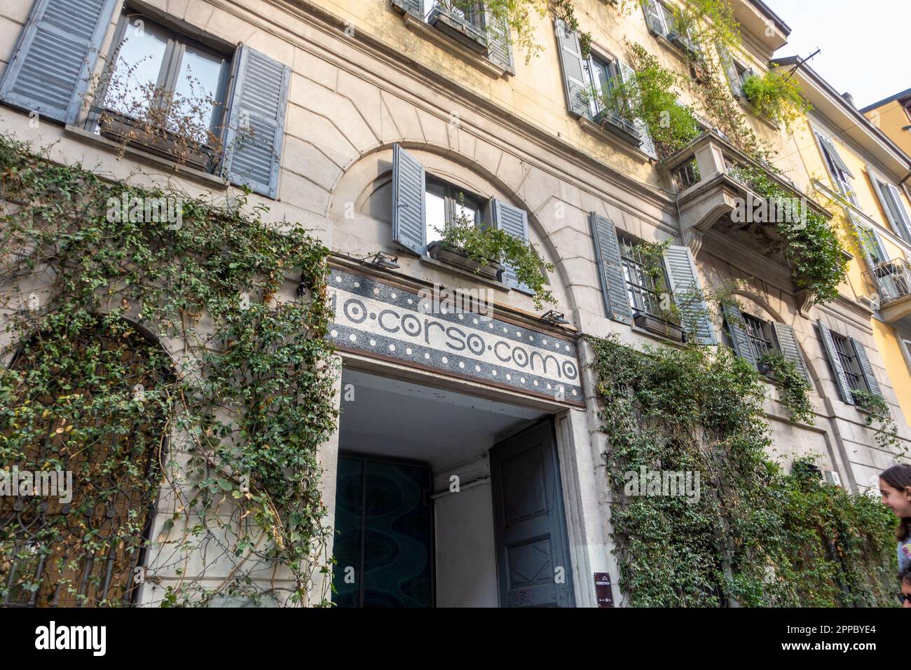 External entrance of 10 Corso Como, famous shopping and dining complex ...