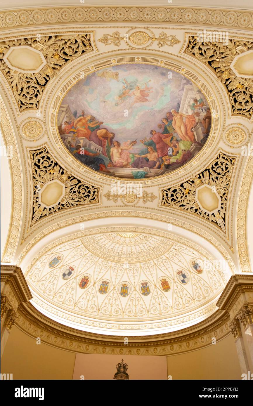 Interior of the National Museum Art Bucharest- Royal Palace of ...