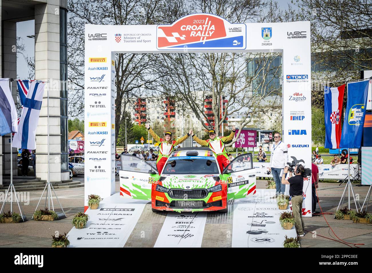 32 Armin KREMER (DEU), Ella KREMER (DEU), SKODA Fabia Evo, RC2, Rally2 ...