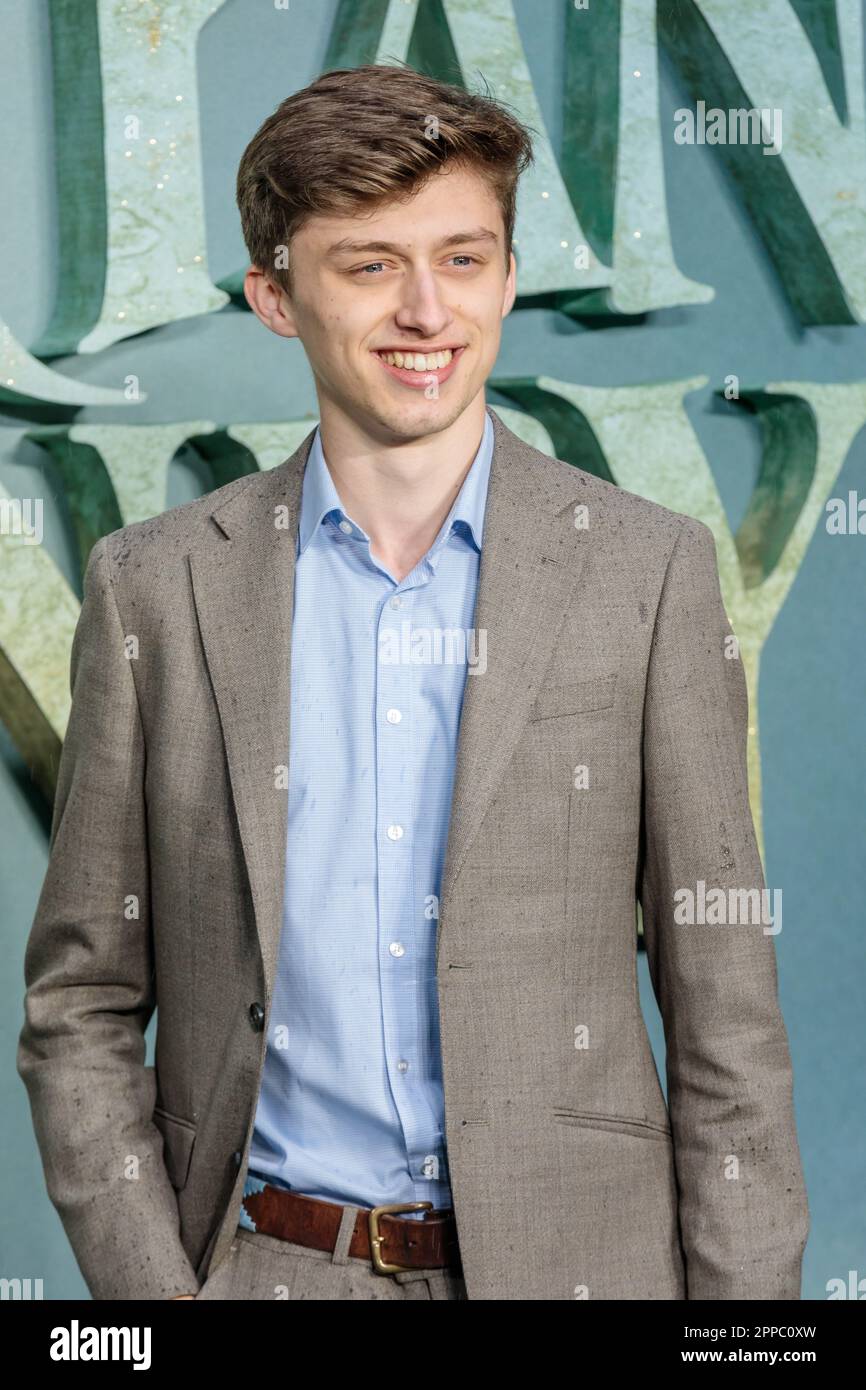 Henry Calvert arriving at the Curzon, Mayfair, for the world premiere ...