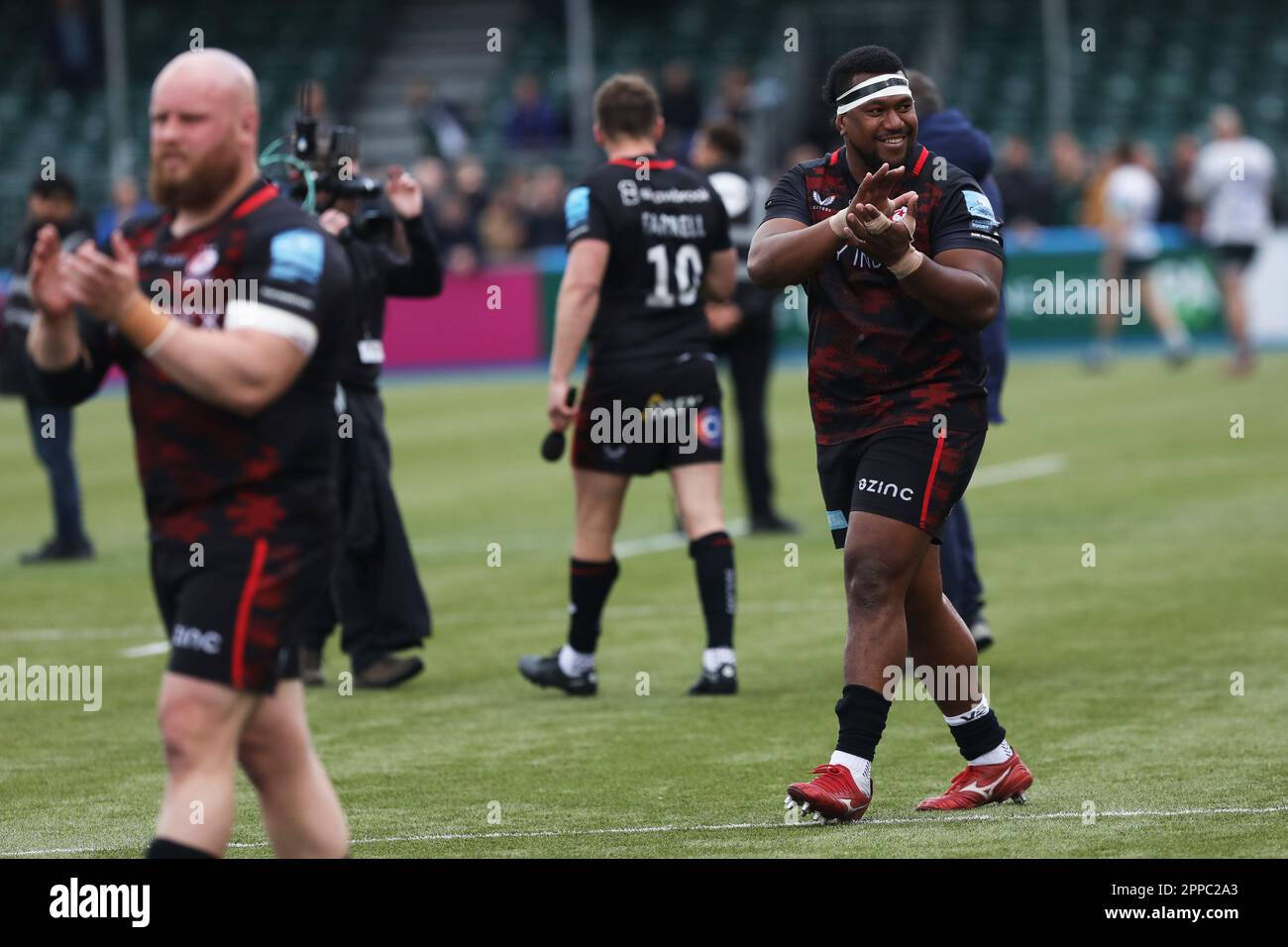 London, UK. 23rd Apr, 2023. Eroni Mawi of Saracens after the Gallagher ...